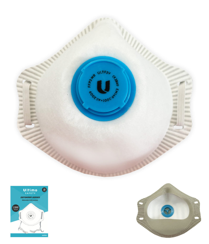 Ultimo Safety ULTF3V (Blue) FFP3 Mask - Face Fit Safety Ltd