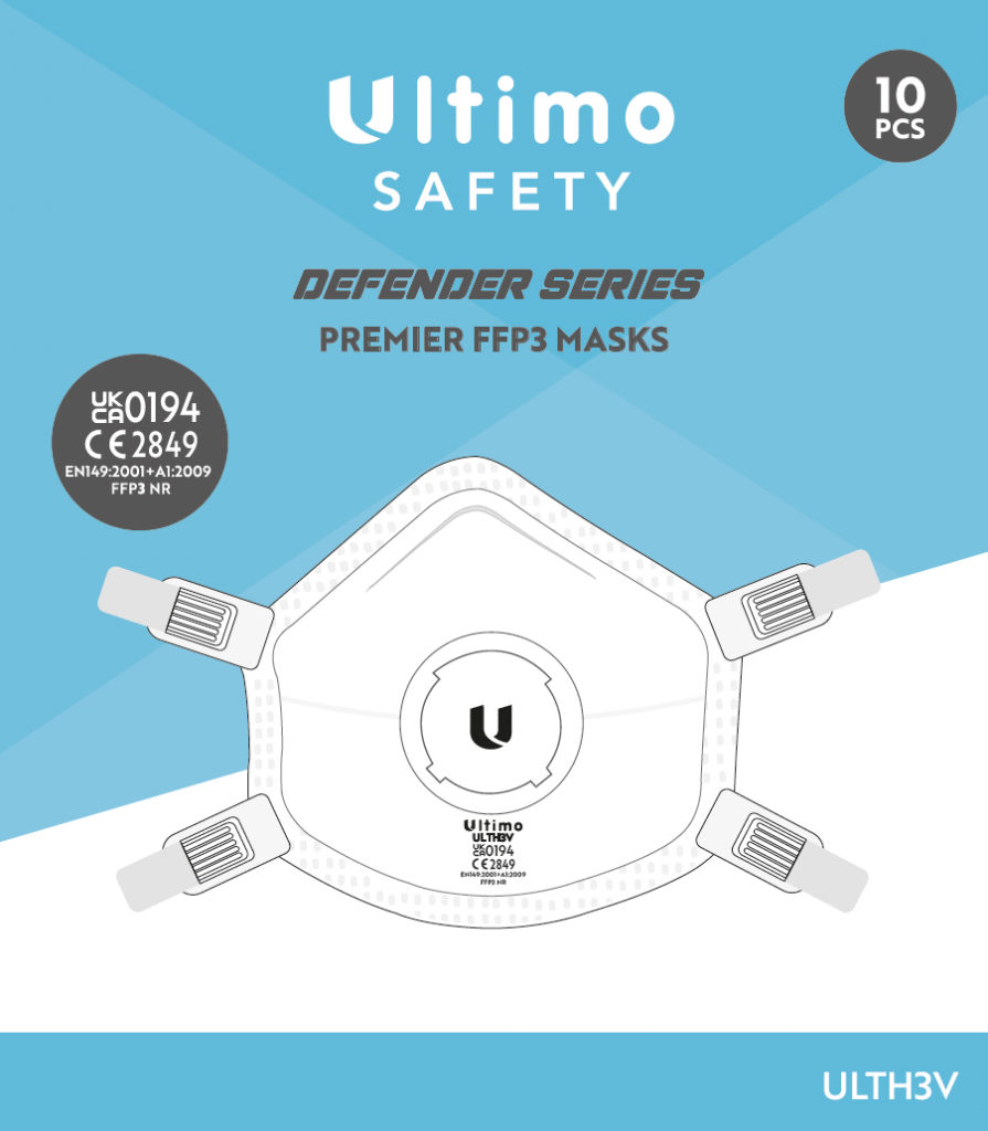 Ultimo Safety ULTH3V FFP3 Mask - Face Fit Safety Ltd